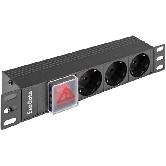 Блок розеток Exegate ServerPro PDU-10H305 Al-3S-C14-SW (EX298593RUS)