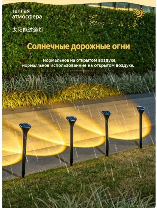 Уличный светильник, LED, количество ламп:4шт