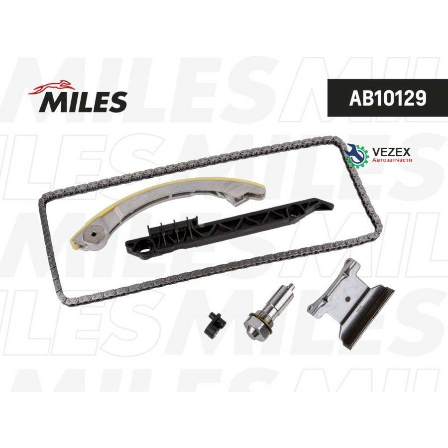 MILES AB10129 Комплект цепи ГРМ OPEL INSIGNIA 2.0T 08- без звездочек AB10129