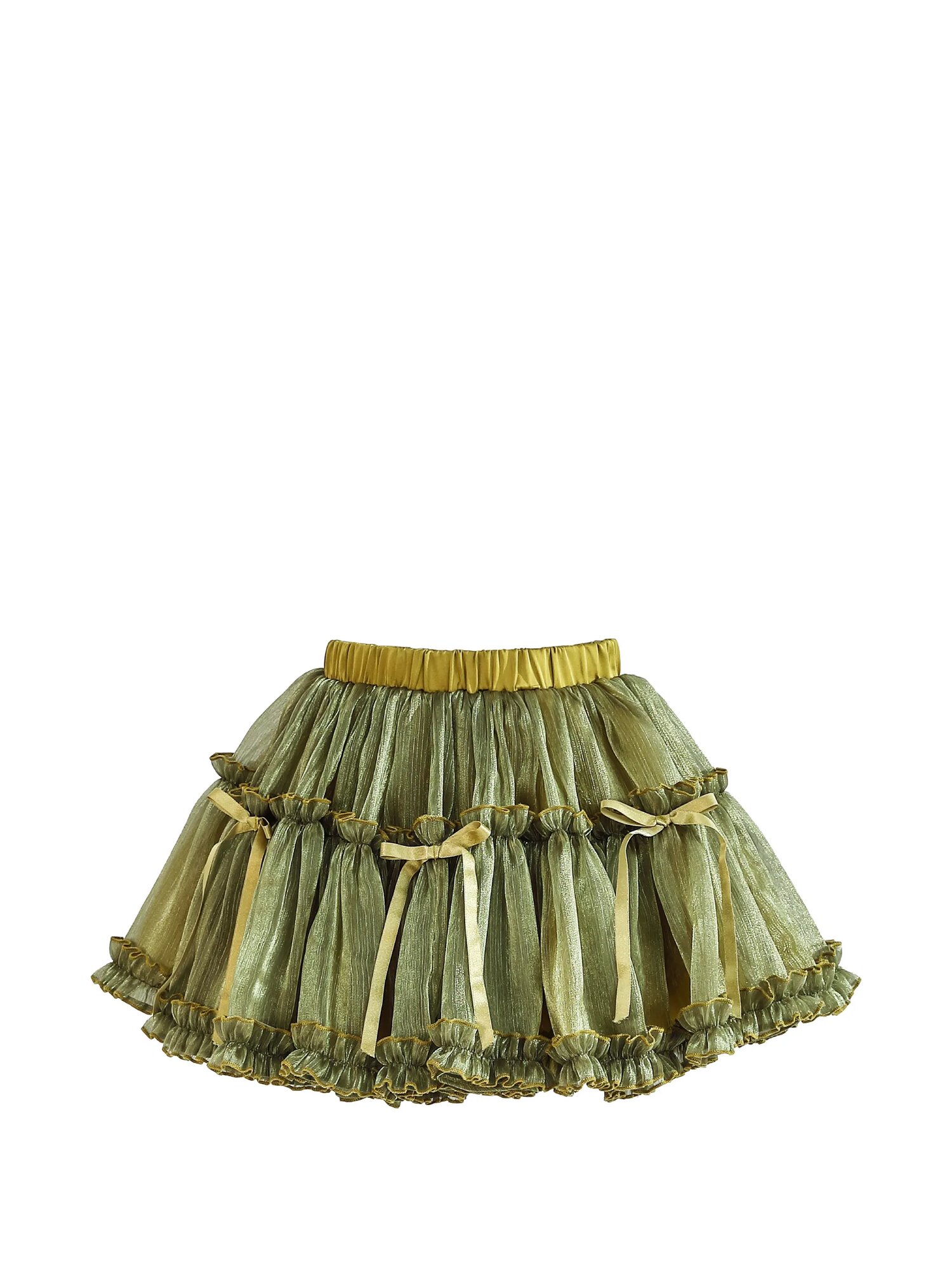 Юбка Tulleen Valora ruffle-trimmed skirt set, размер 48, зеленый, — фото 1