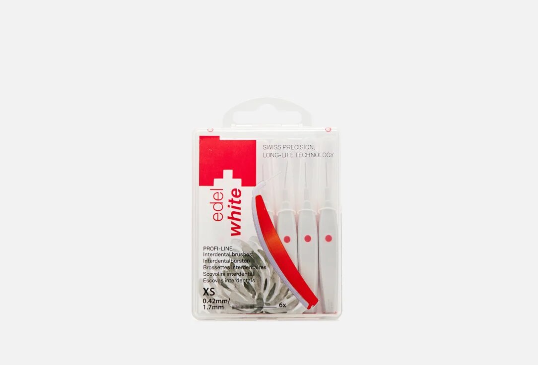 Edel+white Interdental brushes PROFI-LINE XS 0,42mm межзубные ершики 6шт