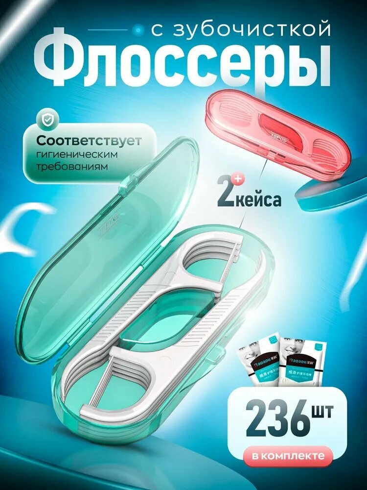 Характеристики: Зубная нить, зубочистки с нитью, флоссеры для зубов