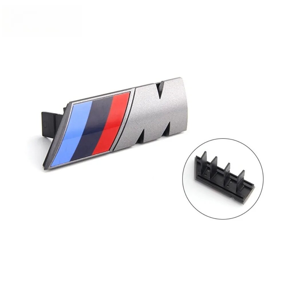 Эмблема BMW серый 9x2.9см для решетки