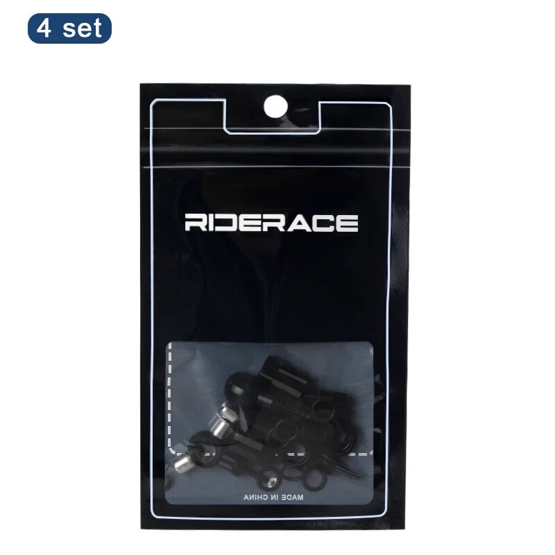 Riderace тормозные болты черные, 4 шт.