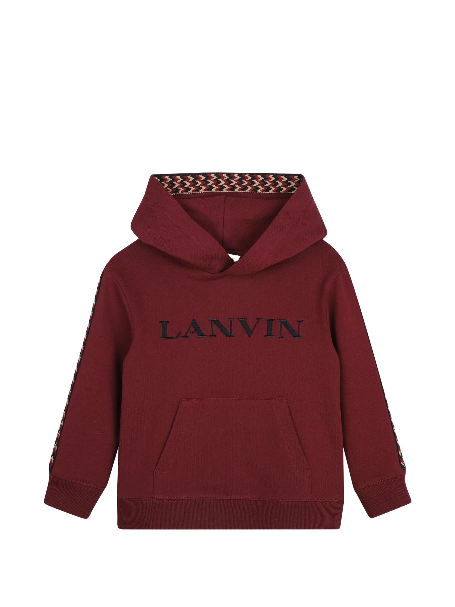 Худи Logo-embroidered herringbone-trim hoodie