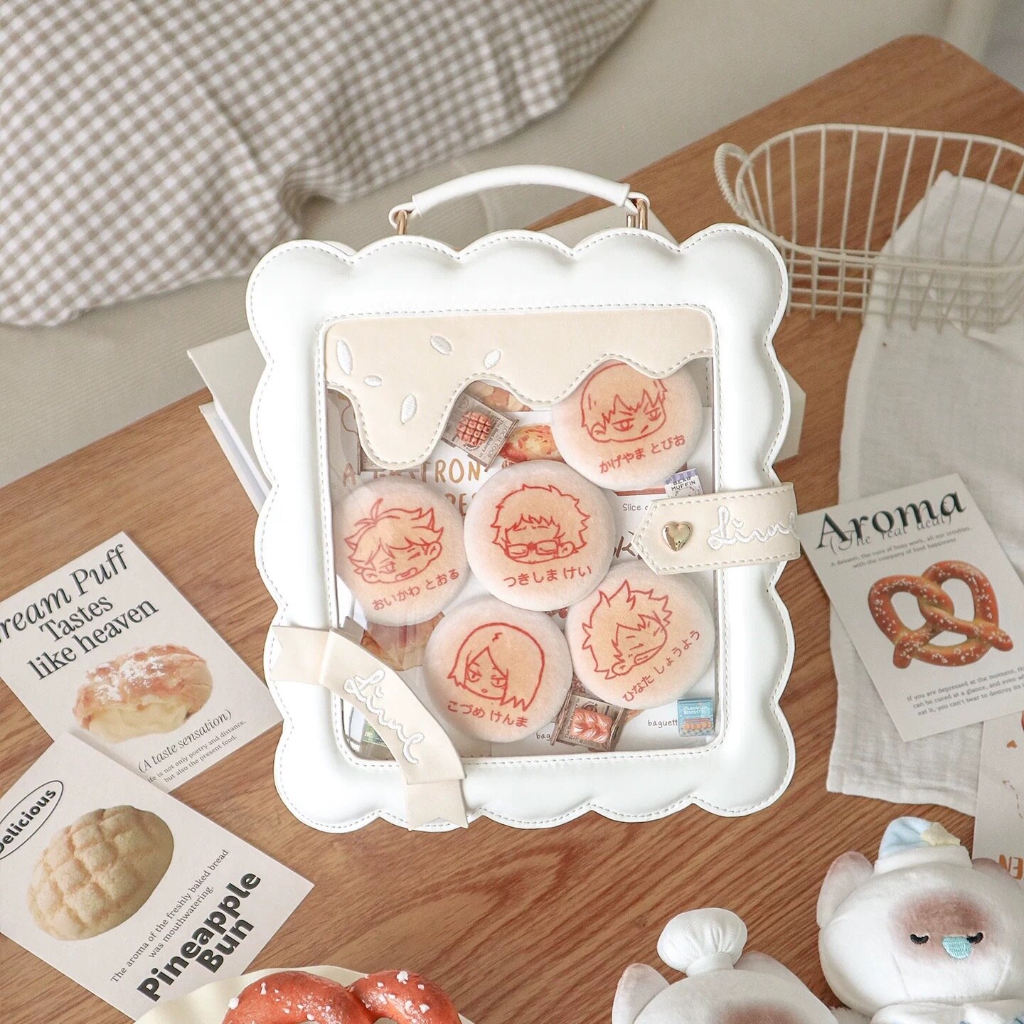 【Little Biscuit】Оригинальная сумка-рюкзак через плечо Green Gables Ita Bag для мелких предметов, милая повседневная женская сумка в 2D-стиле