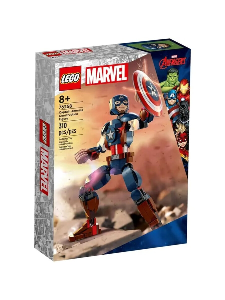 Конструктор LEGO Marvel Капитан Америка 76258, 310 деталей, от 8 лет