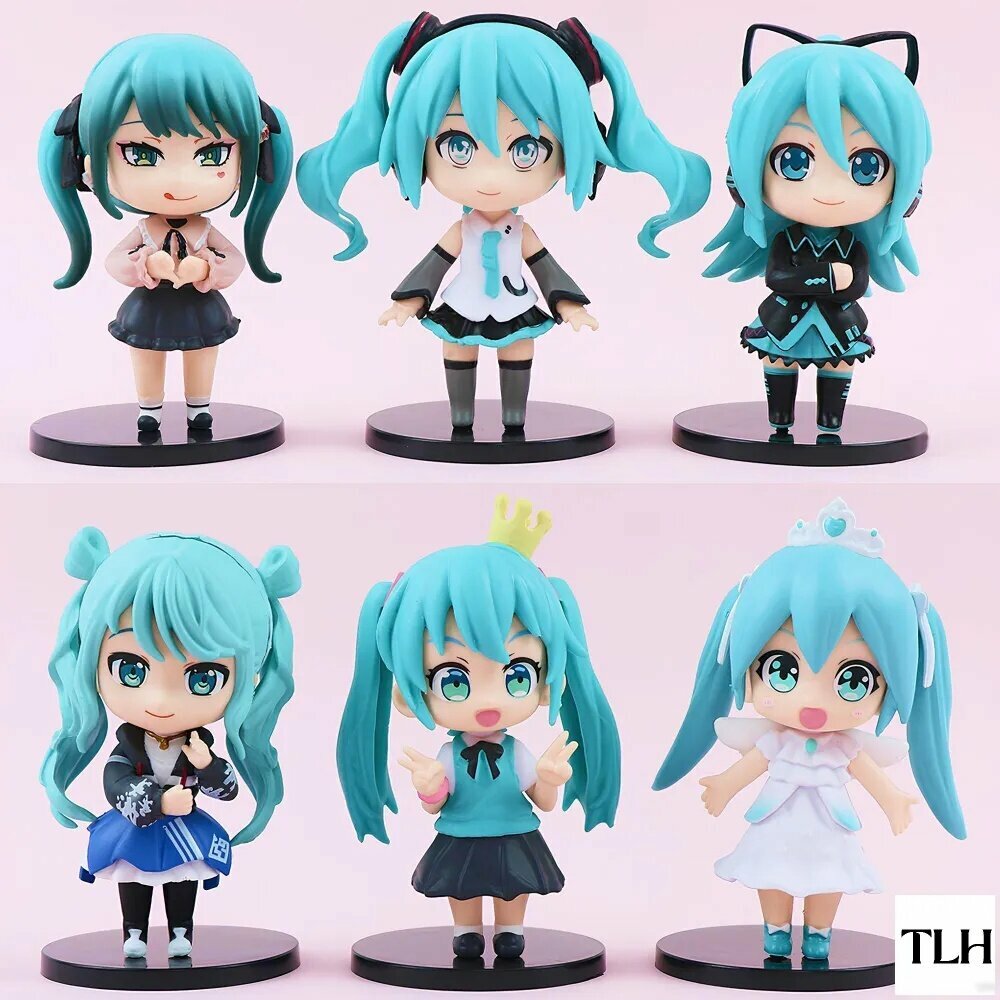 Набор фигурок Мику Хацунэ / Miku Hatsune 6шт (10см, пакет)