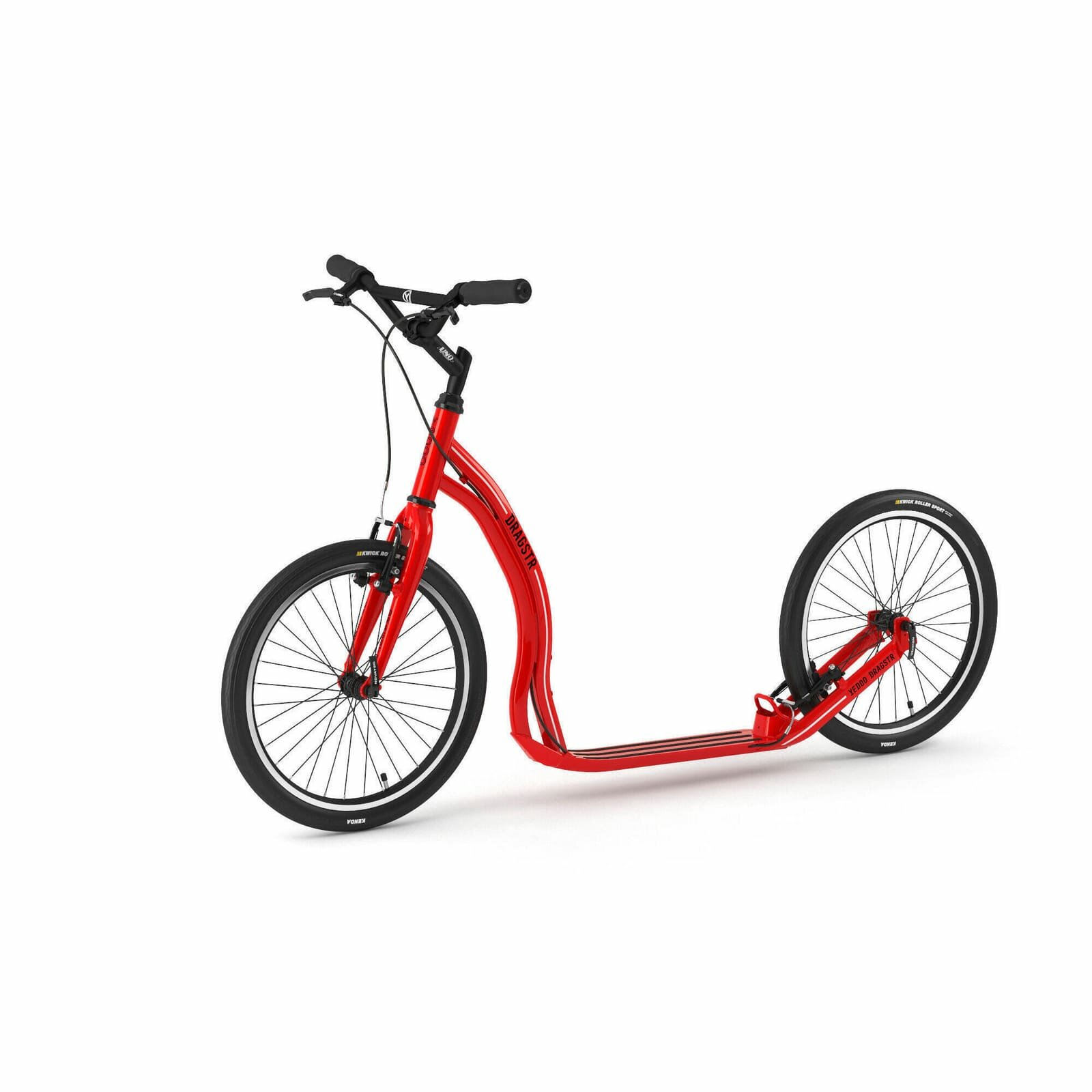 DECATHLON самокат Yedoo Dragstr, красный, 20/20