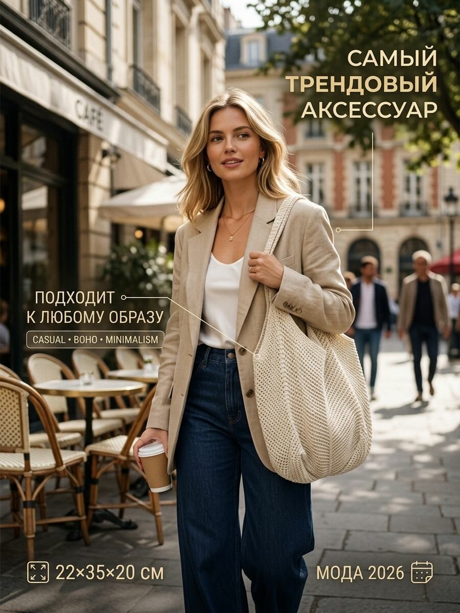 Сумка шоппер Amario Castello, белый — фото 1