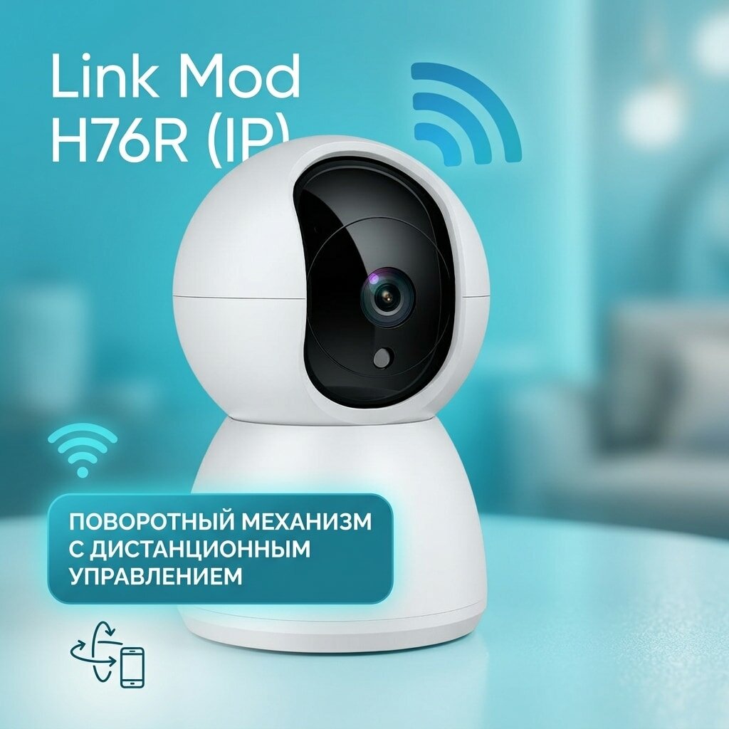 Беспроводная компактная WI-FI камера наблюдения - Link H76R