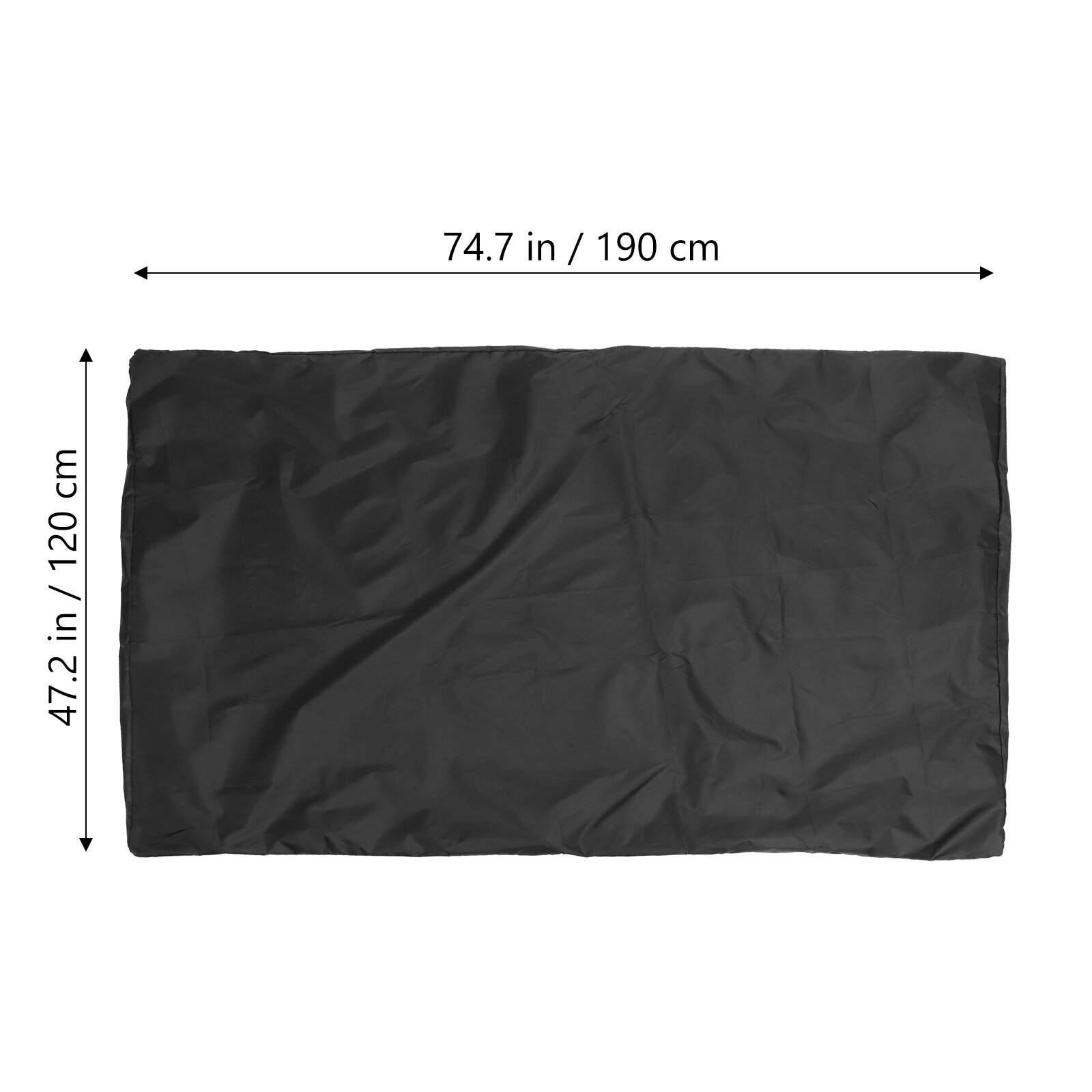 Черный Накидка Для Качелей Из Толстой И Прочной Ткани 190X120X20Cm