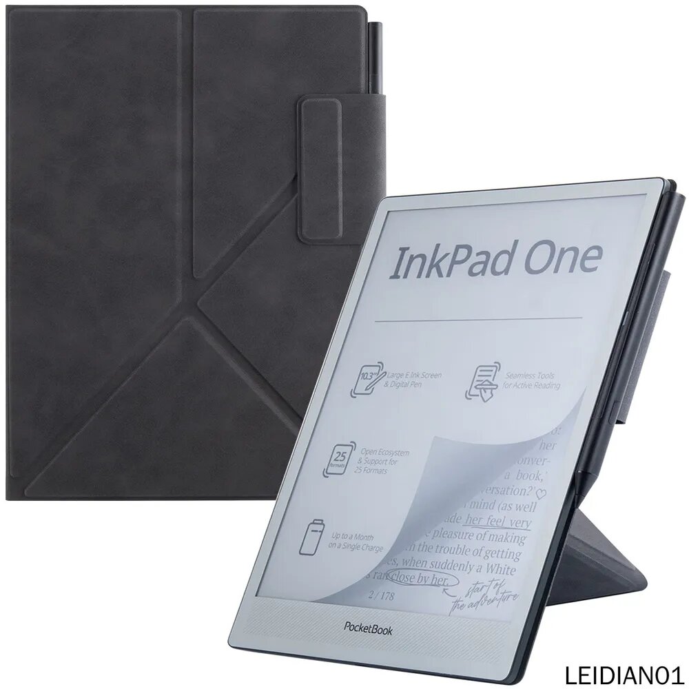Магнитный чехол для Pocketbook InkPad One (модель PB1030), подставка для оригами и дизайн пряжки для ручки, чехол из искусственной кожи с автоматическим сном/пробуждением