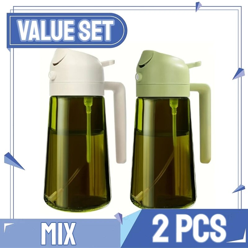 Пластиковый распылитель для масла Зеленый, Upgraded -whitegreen