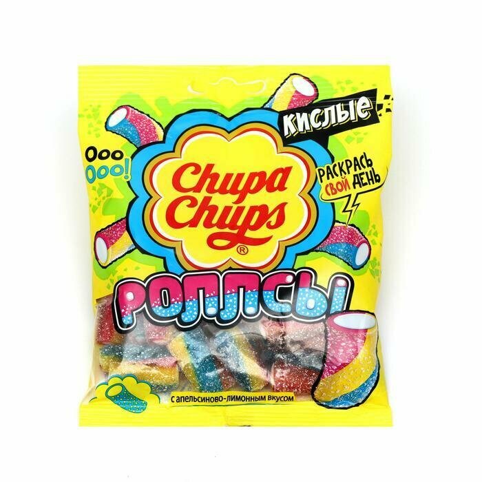 Мармелад Chupa-Chups "роллсы" мини, кислые, 70 г