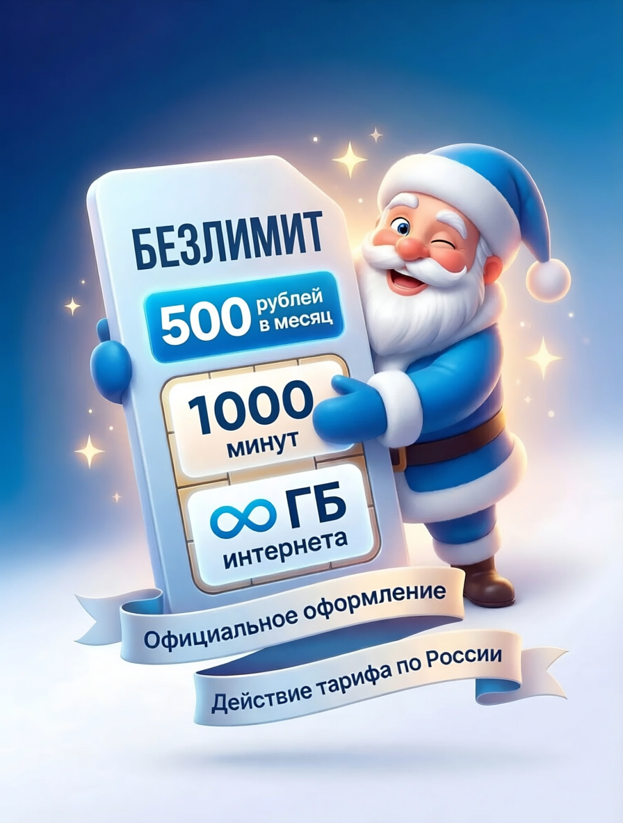 SIM-карта Yota "супер" 500 руб. мес, для ноутбука, планшета, телефона, безлимитный интернет