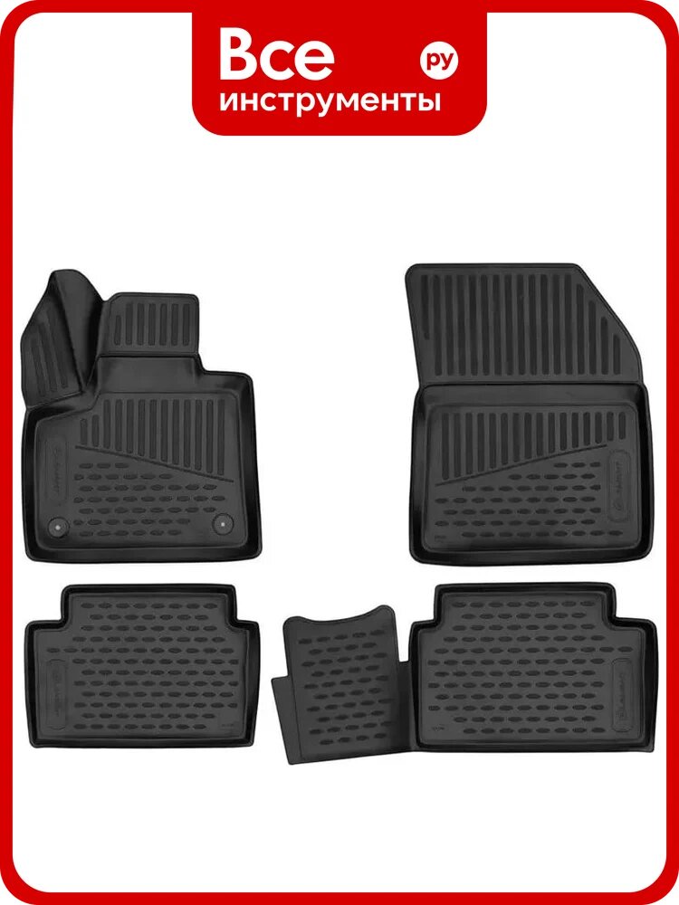 Коврики 3D ELEMENT в салон подходят для SOLLERS ST6 2023 - 4 шт. полиуретан/Солерс ELEMENT3DA70989210k