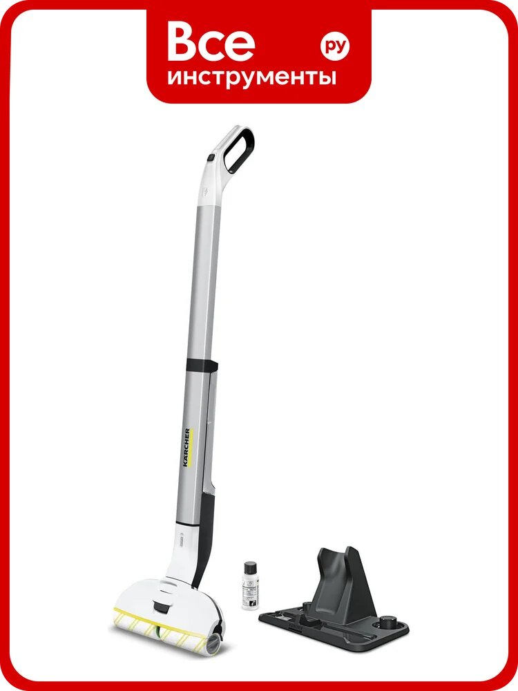 Электрошвабра Karcher EWM 2 EU 1.056-310.0 для влажной уборки с аккумулятором Li‑Ion, с эргономичной ручкой