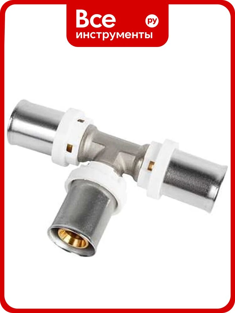Тройник равносторонний пресс-фитинг K-FLEX SOLID 32 мм 86MLAJ1A040000C из нержавеющей стали пресс‑фитинг TH профиля
