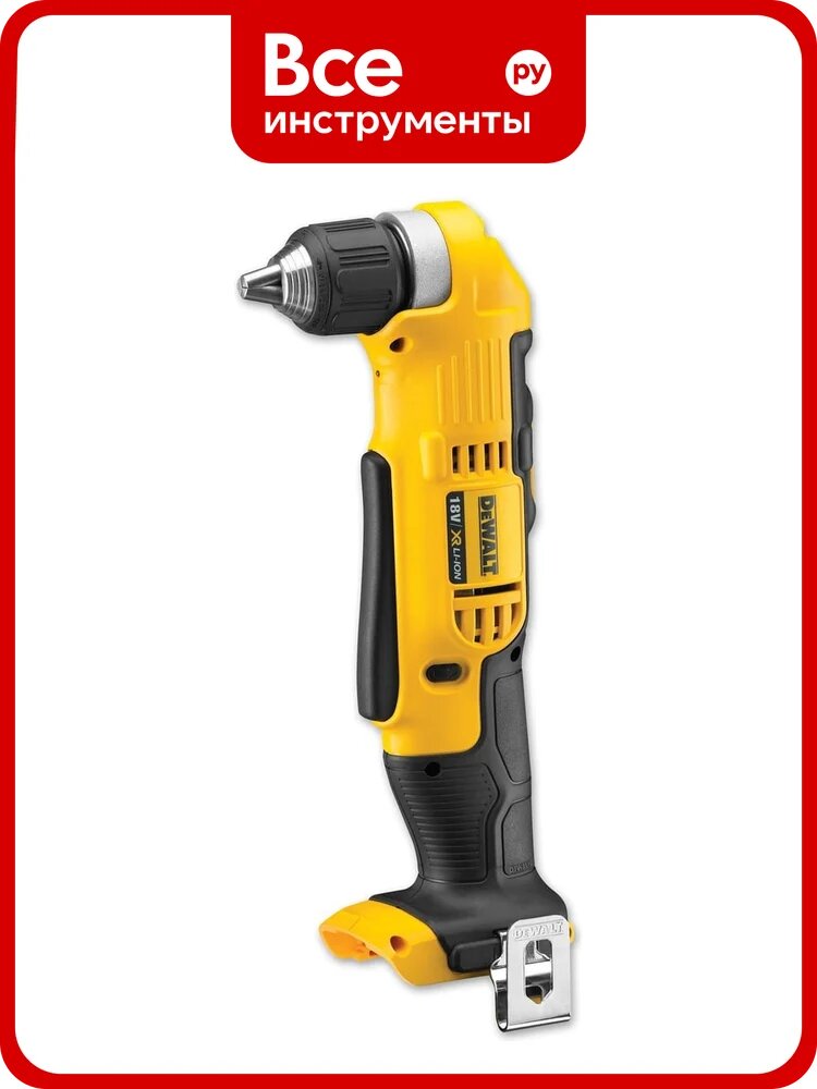 Угловая дрель DEWALT DCD740N, 18 В, с двумя скоростями до 2000 об/мин, для сверления и заворачивания крепежных элементов