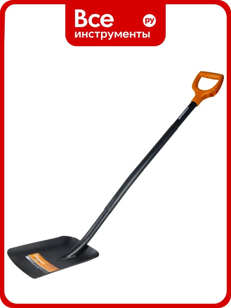 Совковая лопата с металлическим черенком и ручкой шабашка Special Pro 034-4019 223230 из стали, нескладная конструкция