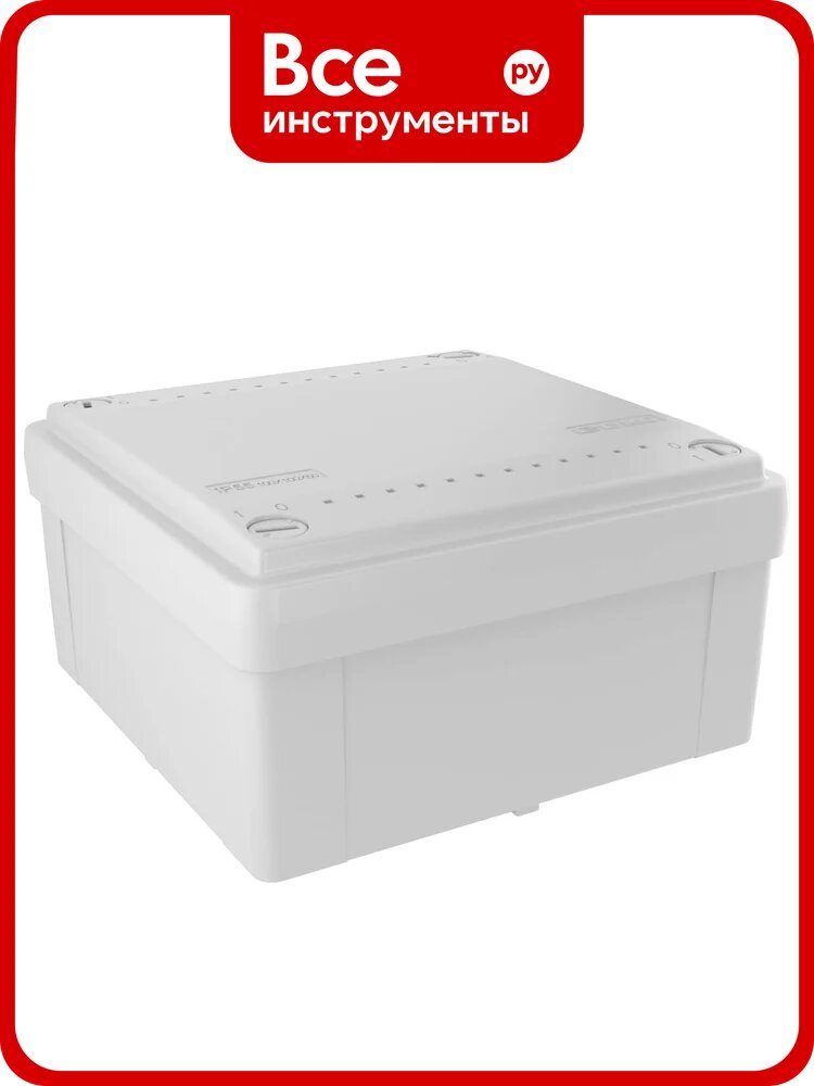 Ответвительная коробка DKC с гладкими стенками, IP56, 100x100x50мм 53810R 93585, Крышка крепится на винты