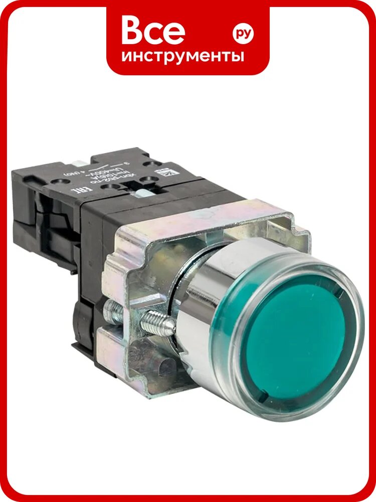 Кнопка EKF BA31 с подсветкой 230В зеленая NO PROxima xb2-bw31-230