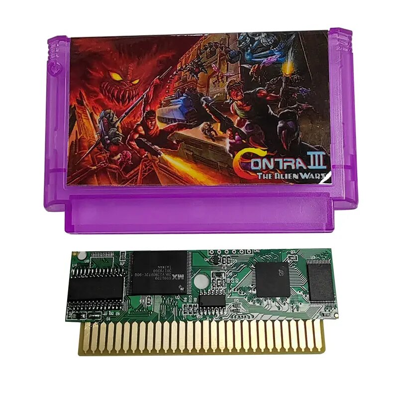 8-битный картридж CONTRA III THE ALIEN WARS для Nintendo