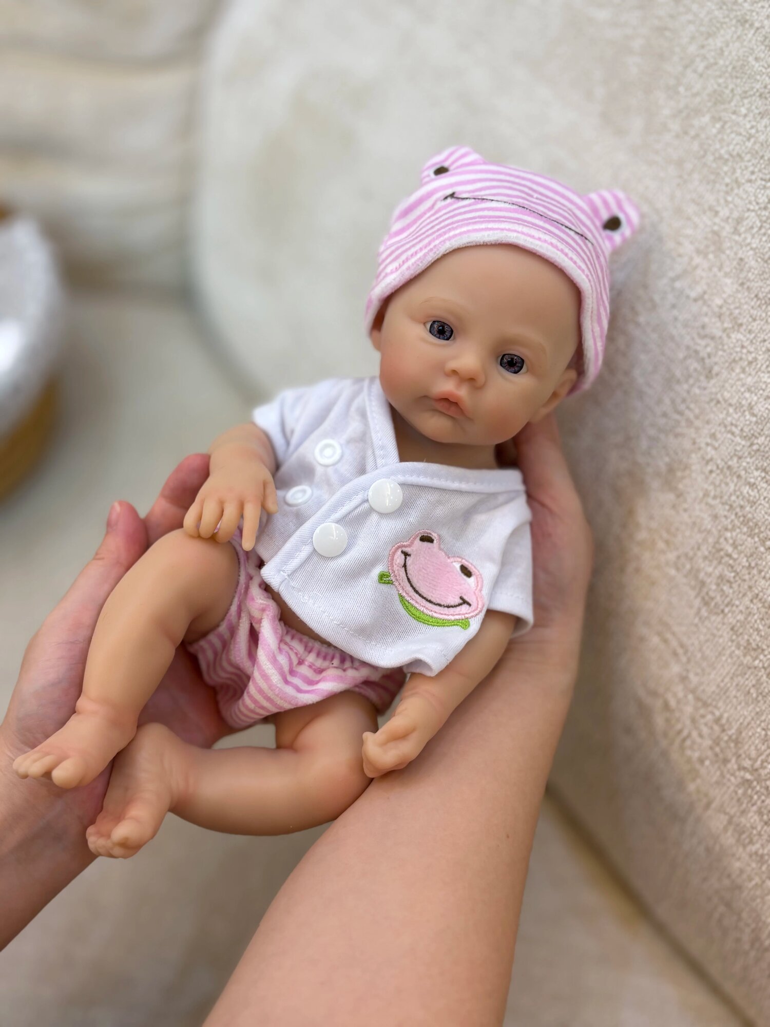 Силиконовая кукла-реборн AnjoDoll 13 дюймов для девочек Girl A
