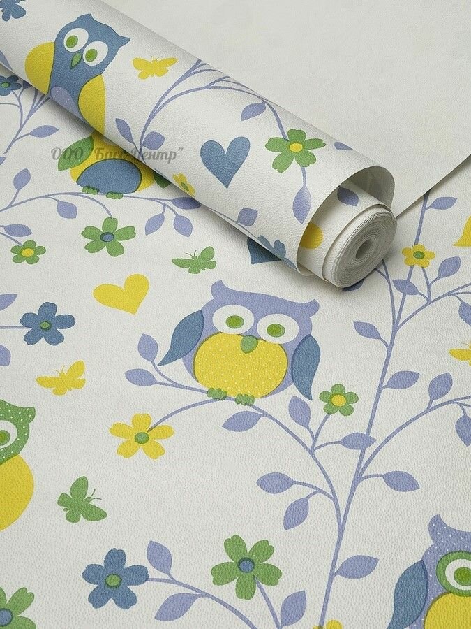 Совы-1 обои бумажные, 53 см, Брянские обои