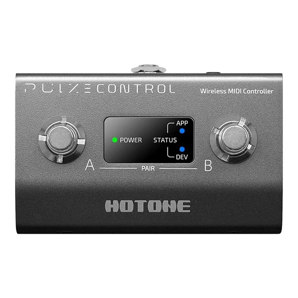 Компактный MIDI-контроллер EC-2 Pulze Control с двумя удобными ножными переключателями.