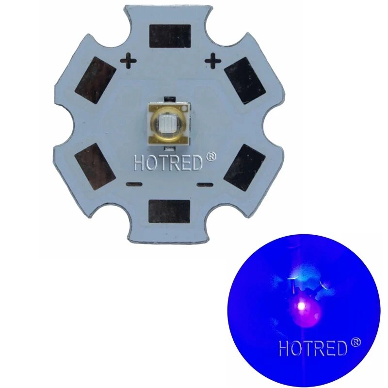 UV LED чипы HotRed 3W — фото 1