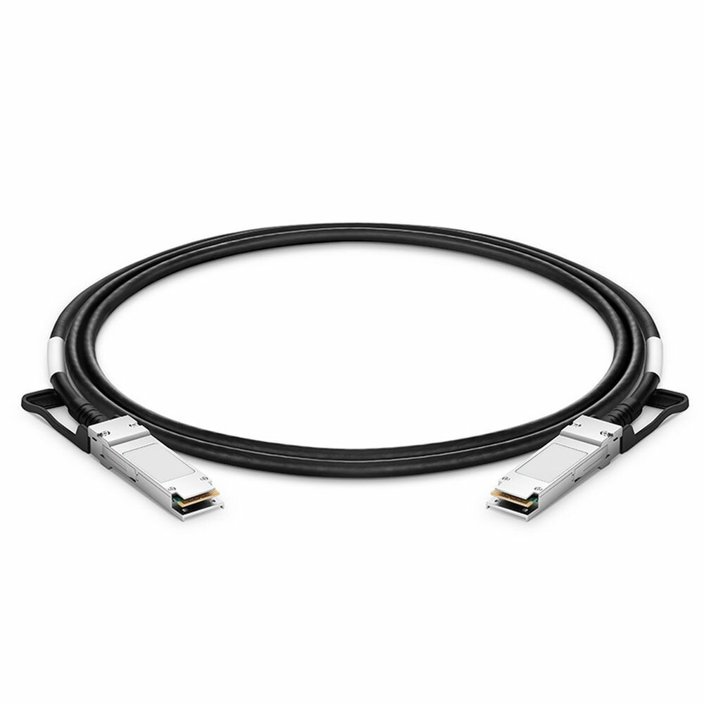 Кабель Fibertrade QSFP28 AWG26 витая пара 1M (FT-QSFP28-CabP-AWG26-1)