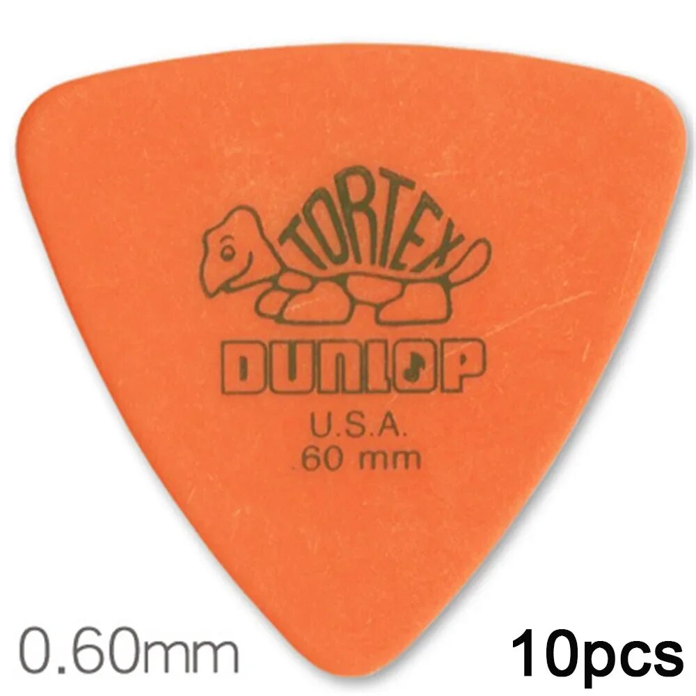 Медиаторы Dunlop Tortex 0.60mm, 10шт, оранжевый