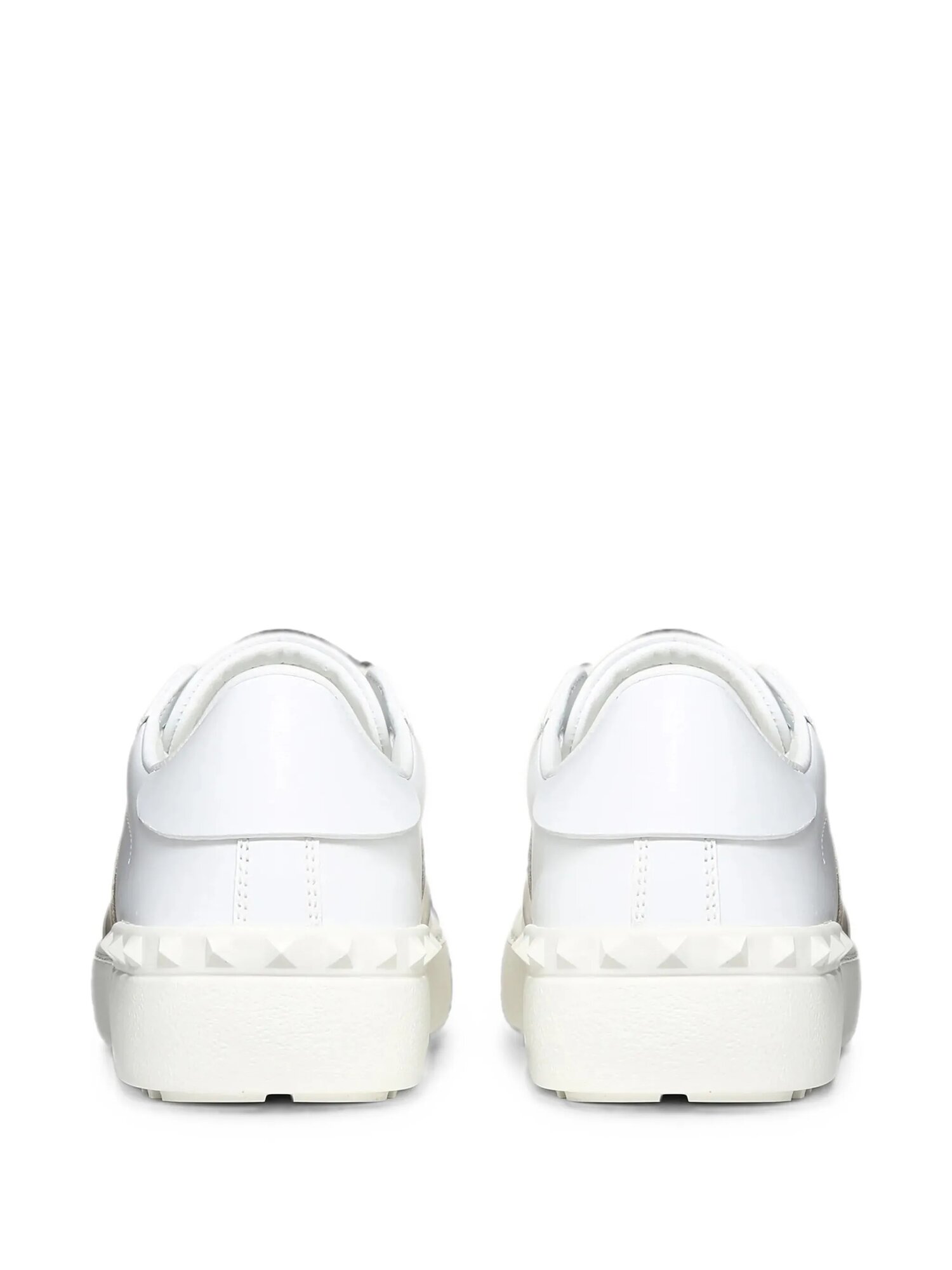 Кроссовки Valentino Open leather sneakers, размер 37, бежевый/белый — фото 1