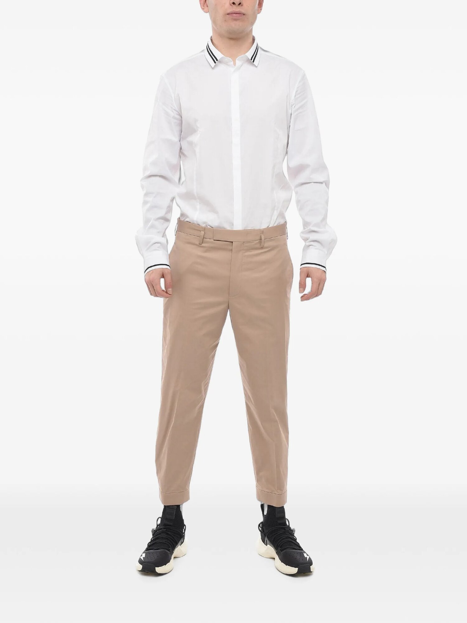 Брюки Neil Barrett Adjustable-ankle cropped tapered trousers, размер 44 — фото 1