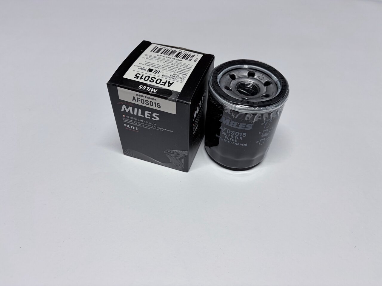 Масляный фильтр Miles AFOS015 для Honda Accord, Civic, CR‑V (двигатели 1.4–2.4 л)