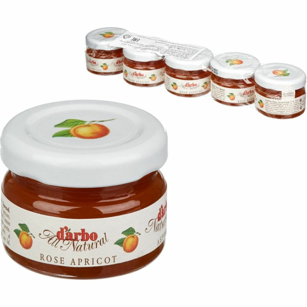 Конфитюр Darbo абрикос 28г (5шт. в упаковке)