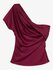 Блуза SIMKHAI Draped one-shoulder blouse, размер 6, красный