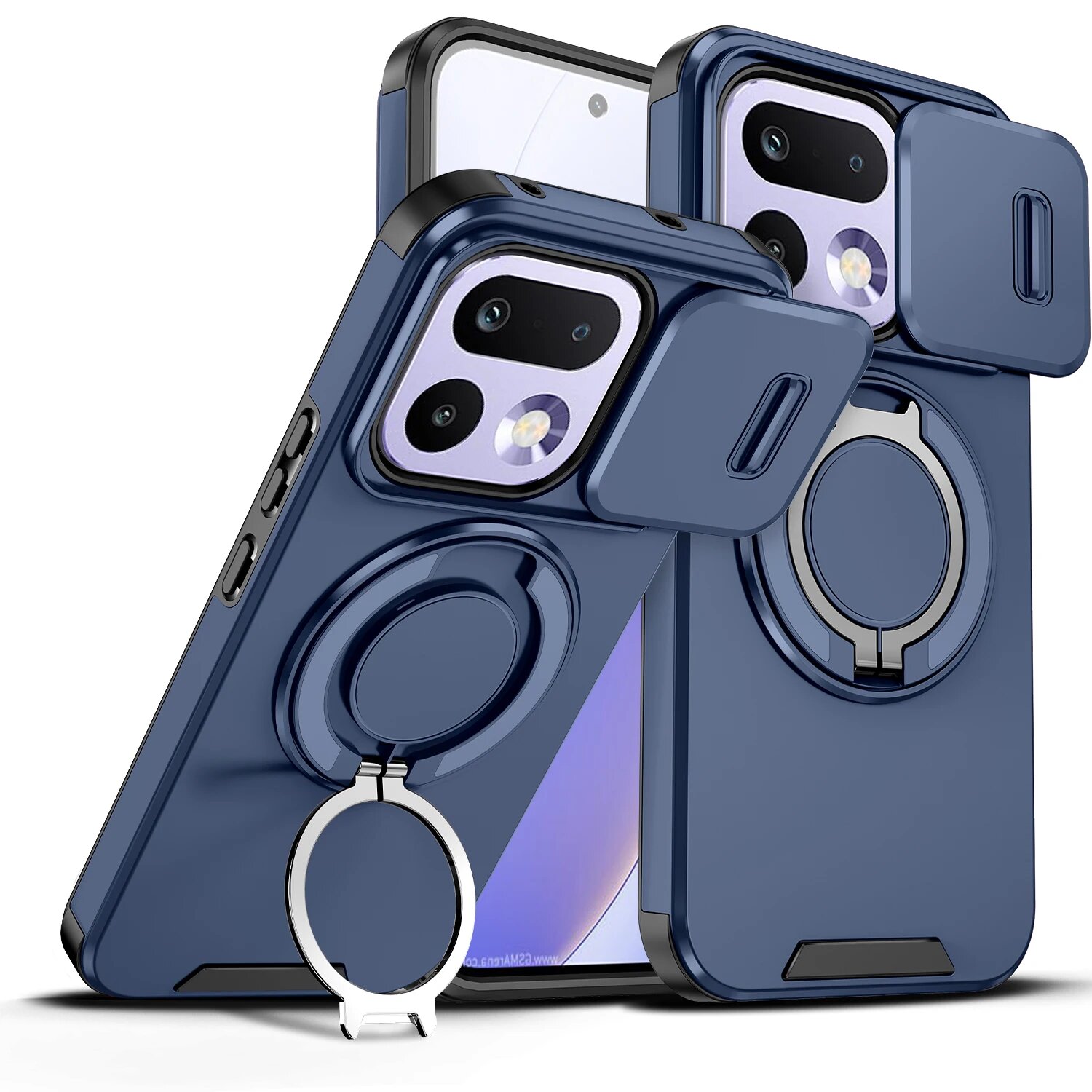 Магнитный держатель-кронштейн для телефона, чехол для OPPO Realme 16 realme 16 Pro+, Синий, blue