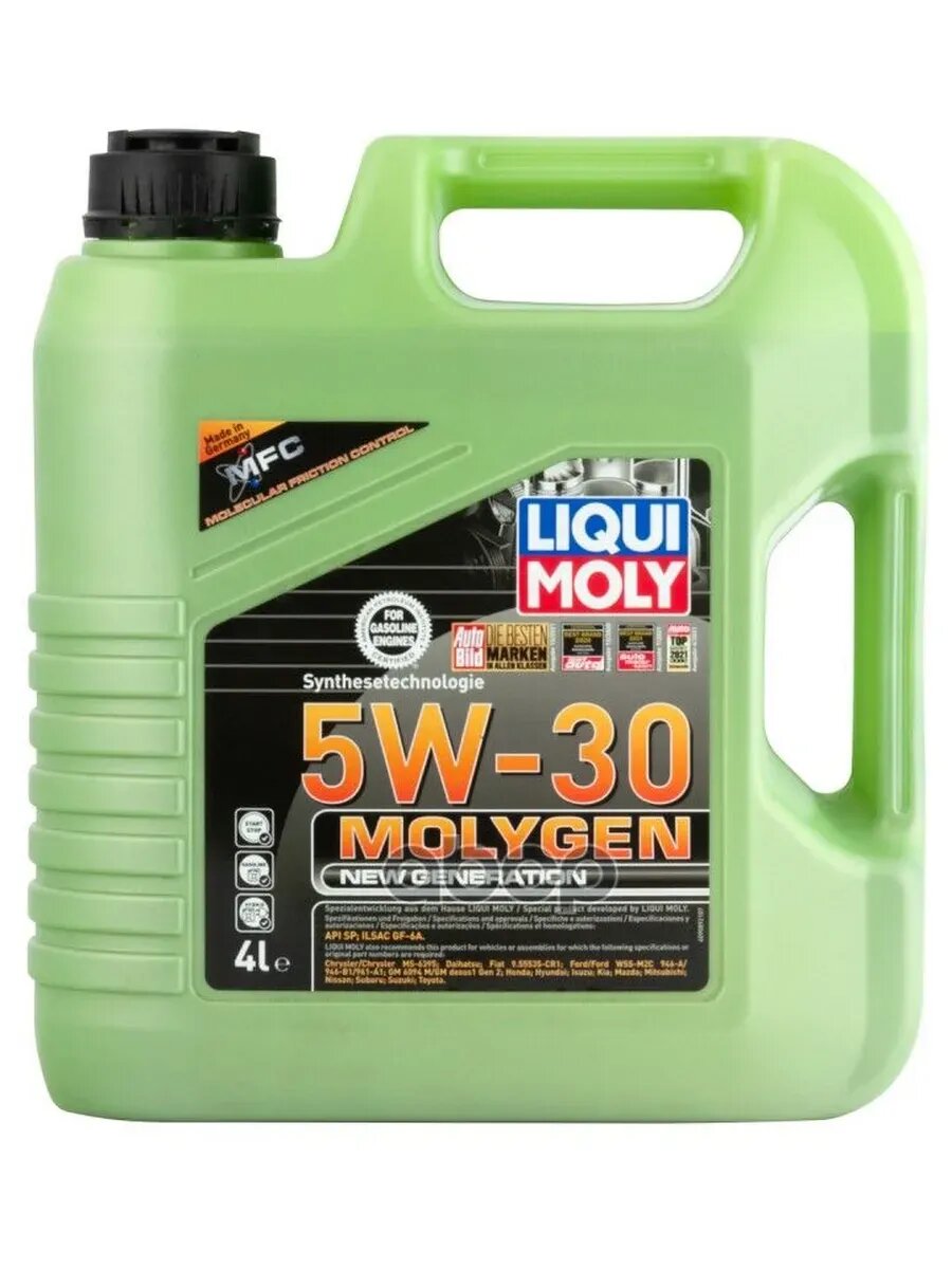 LIQUI MOLY 5W-30 Sn/Сf Molygen New Generation 4Л (Нс-Синт. мо