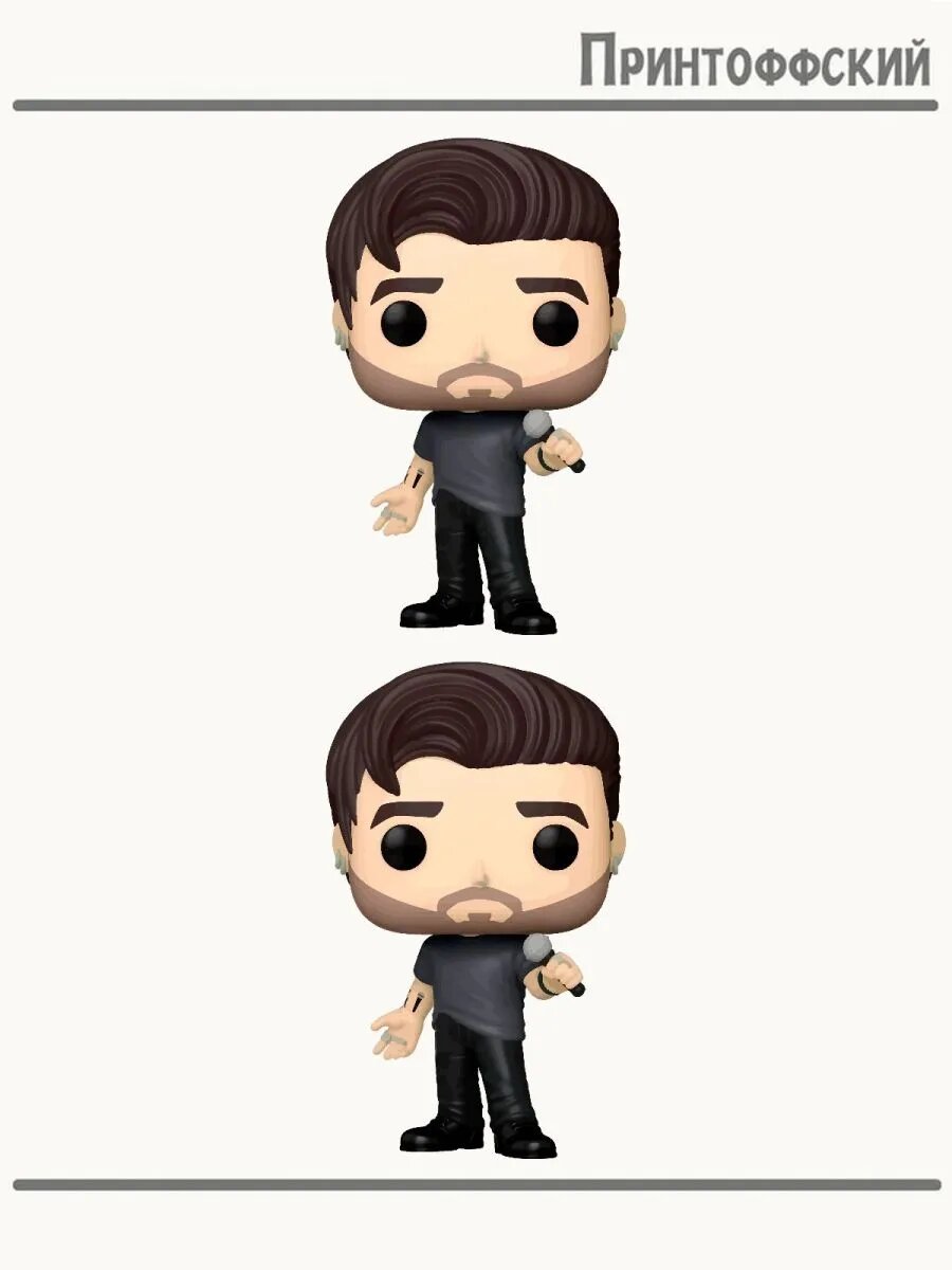 2-е (Две) Термонаклейки фигурка funko pop