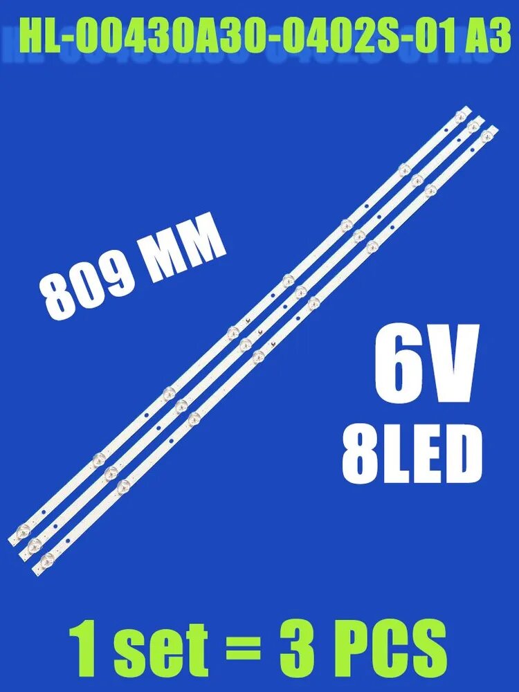 Светодиод для HL-00430A30-0402S-01 A3 43PU11TC-SM SW-LED43UA400