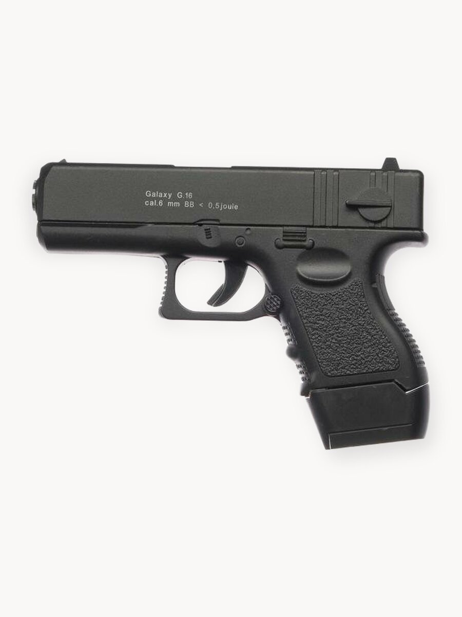 Пистолет страйкбольный Galaxy Glock 17 мини, калибр 6 мм, черный