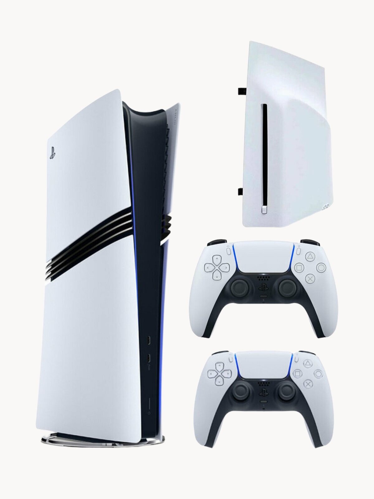 Sony PlayStation 5 Pro Digital Edition 2ТБ + Дисковод + Второй белый геймпад, вилка Type A