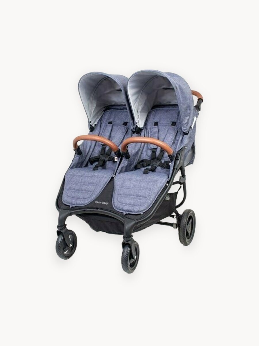 Коляска для двойни 2в1 Valco Baby Snap Duo Trend, цвет Denim (Синий)