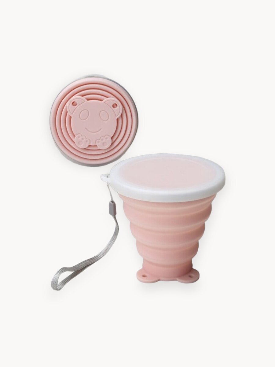 IBRICO / Детский складной стакан / Силиконовый стакан / Дорожный стакан 250мл