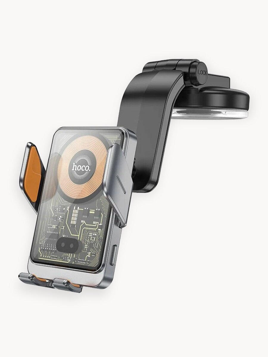 Держатель автомобильный с беспроводной зарядкой MаgSafе черный