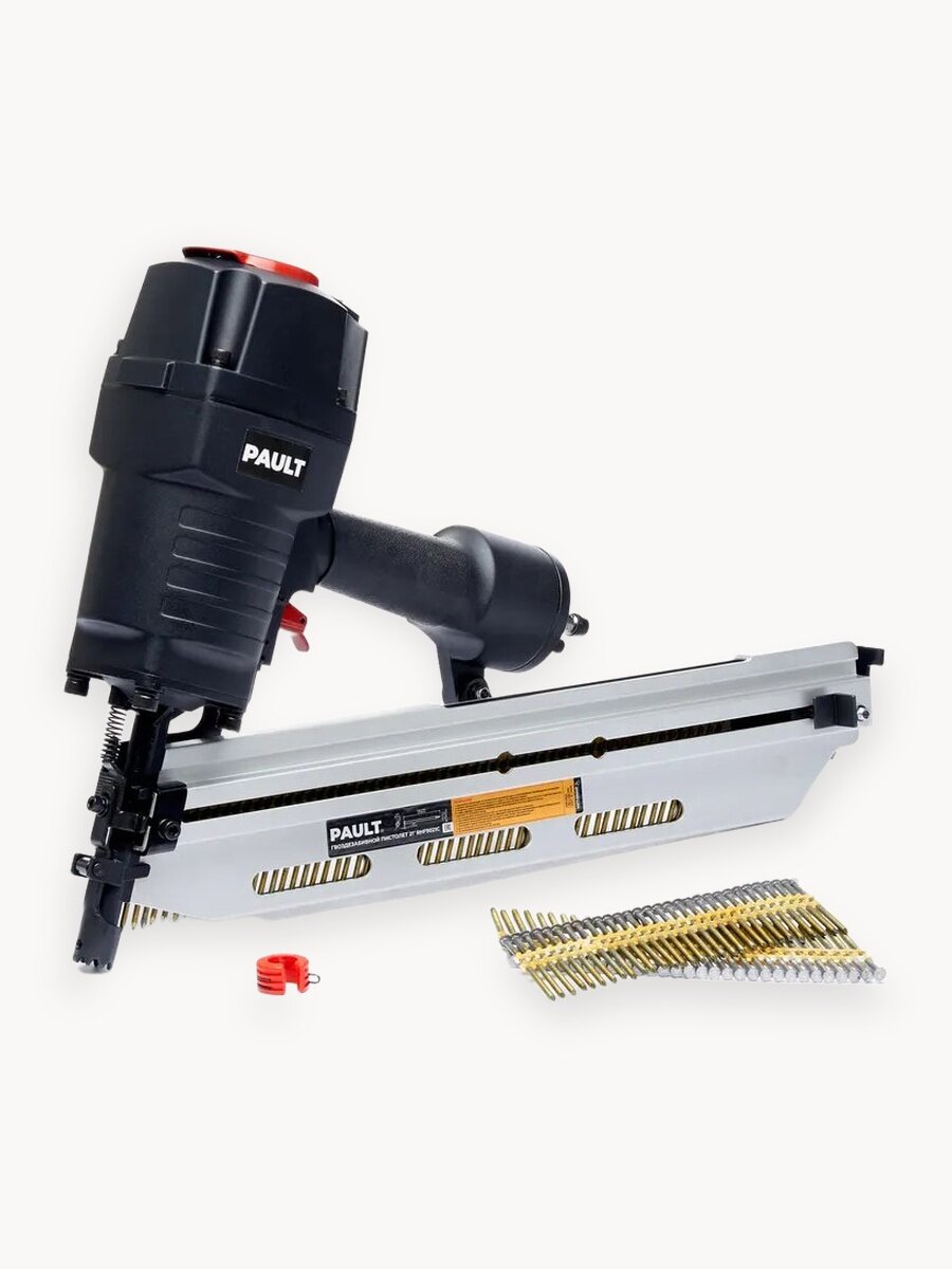 Гвоздезабивной пневматический пистолет PAULT RHF9021C под реечные гвозди 21°
