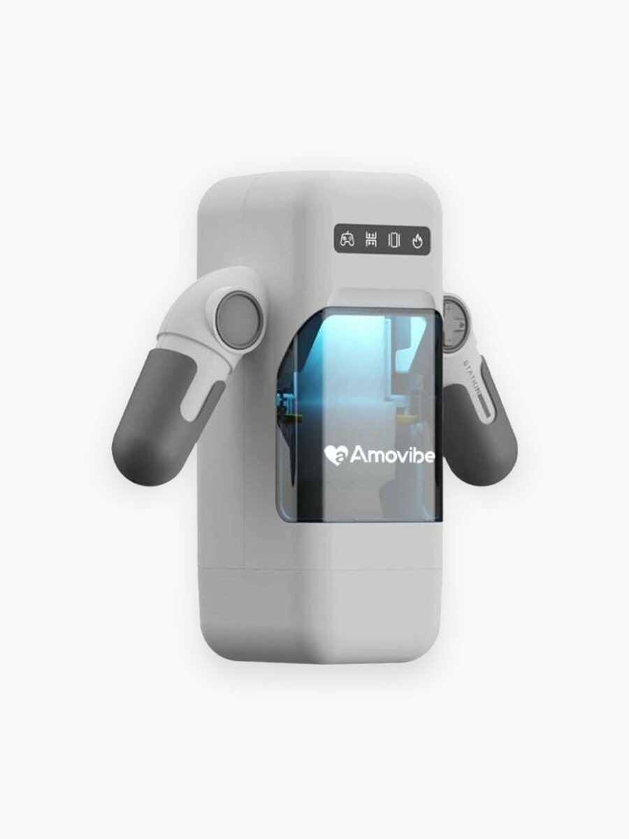 Робот-мастурбатор Amovibe Game Cup, белый, 10 функций, 100 минут работы